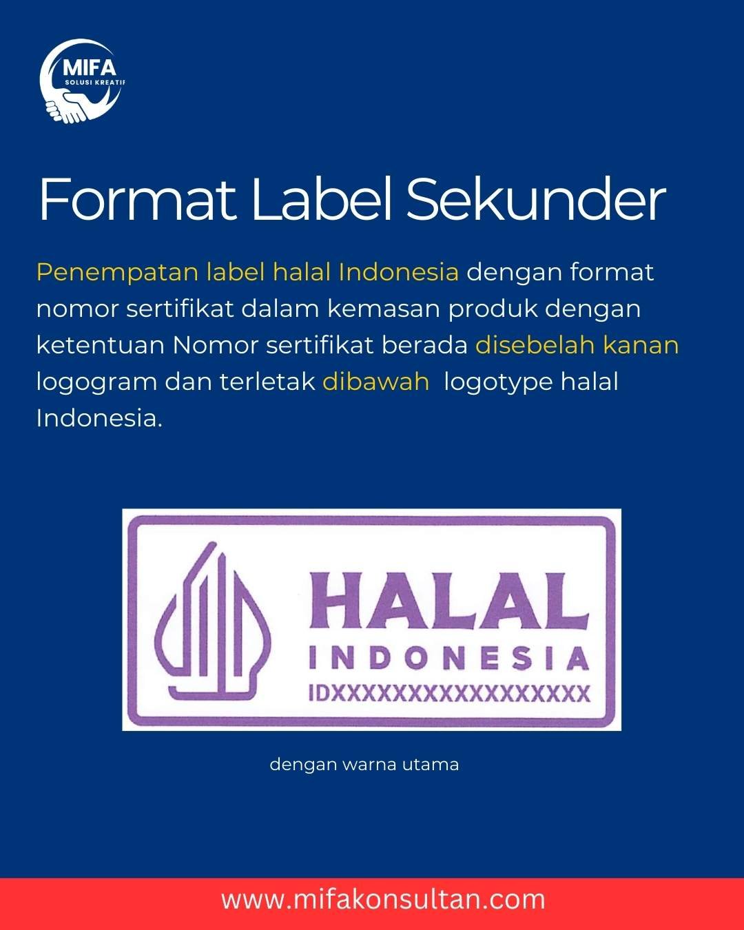 Syarat dan Aturan Penggunaan Label Halal - MIFA